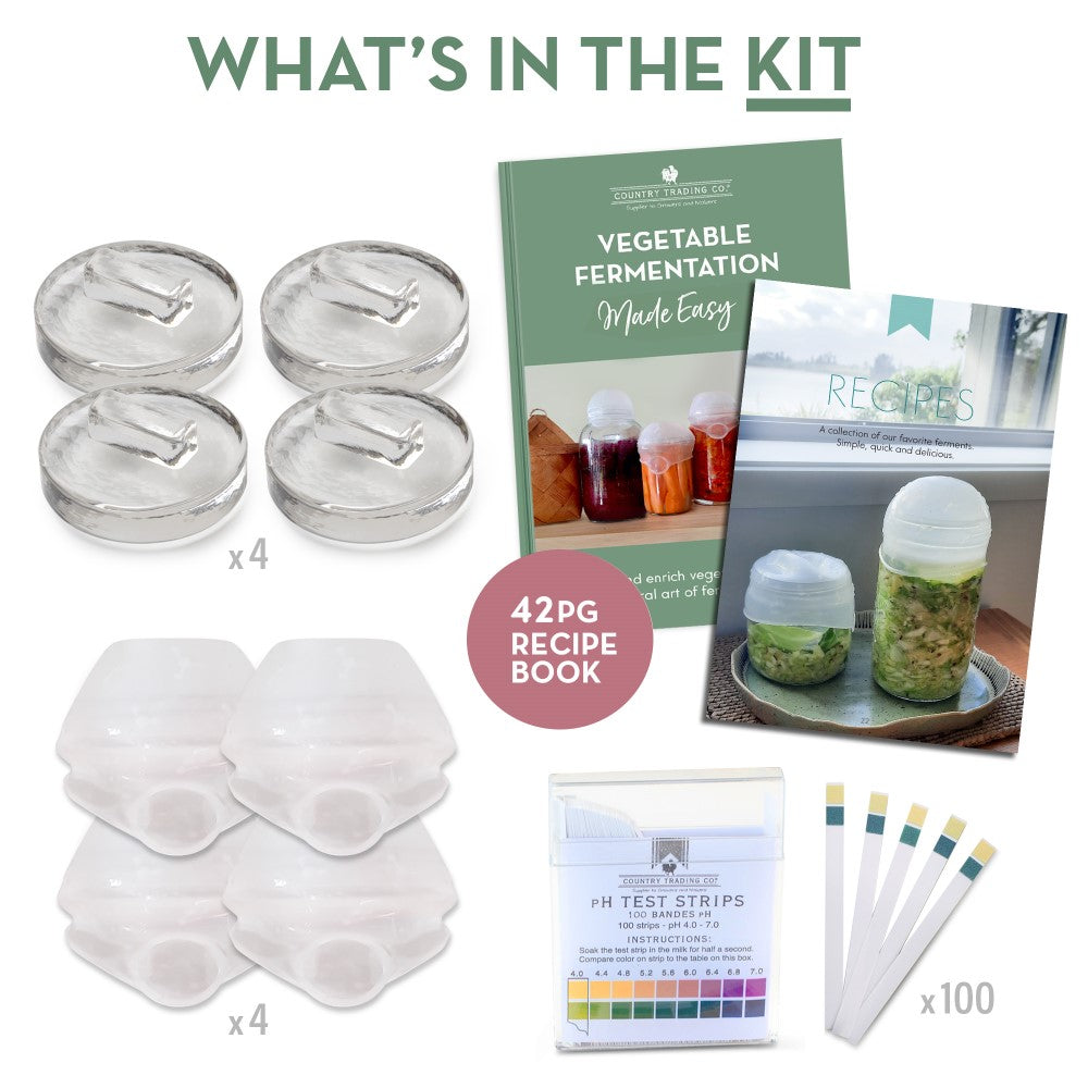 Fermentation Kit for Vegetable Pickles - Sauerkraut Kimchi + More ...