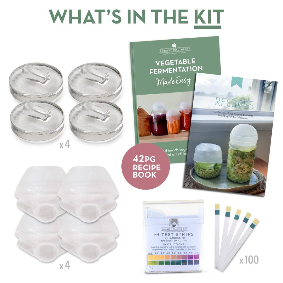 Fermentation Kit for Vegetable Pickles - Sauerkraut Kimchi + More ...