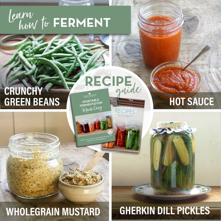 Fermentation Kit for Vegetable Pickles - Sauerkraut Kimchi + More ...