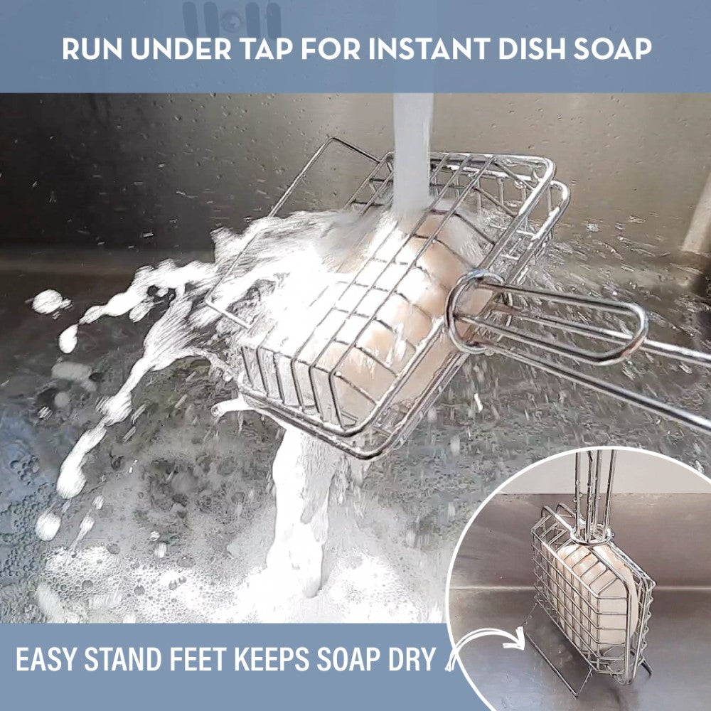 Soap Shaker Stainless Soap Cage | With Feet To Keep Dish Soap Bars Dry ...