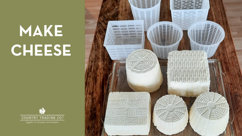 Cheesemaking Set | 5 Cheese Moulds + Recipe Book | Made in Italy ...