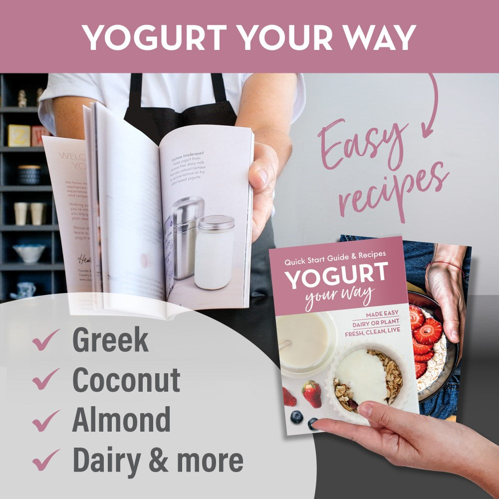 Yoghurt Maker | Stainless Steel | Non-Electric | Recipes Plant & Dairy ...